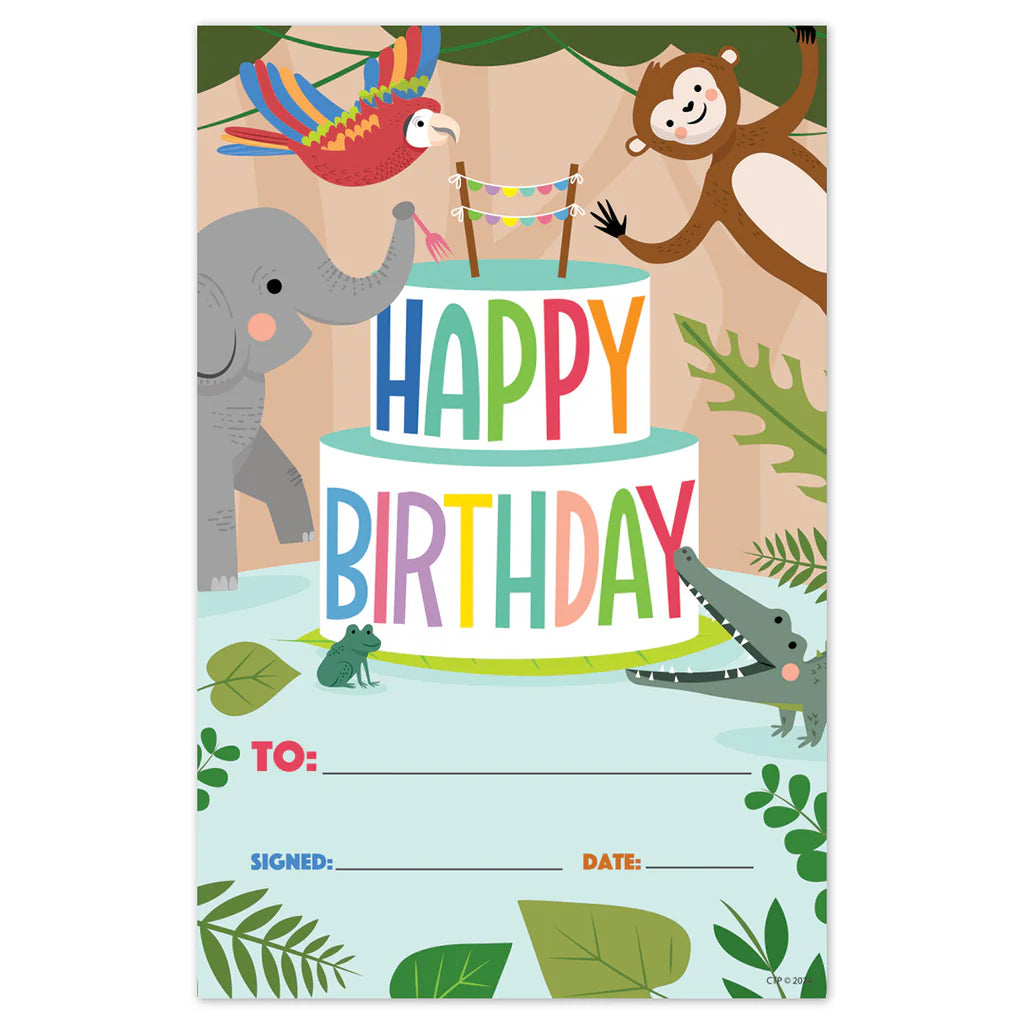 Jungle Friends Happy Birthday Award – McGregor's Teacher Supplies