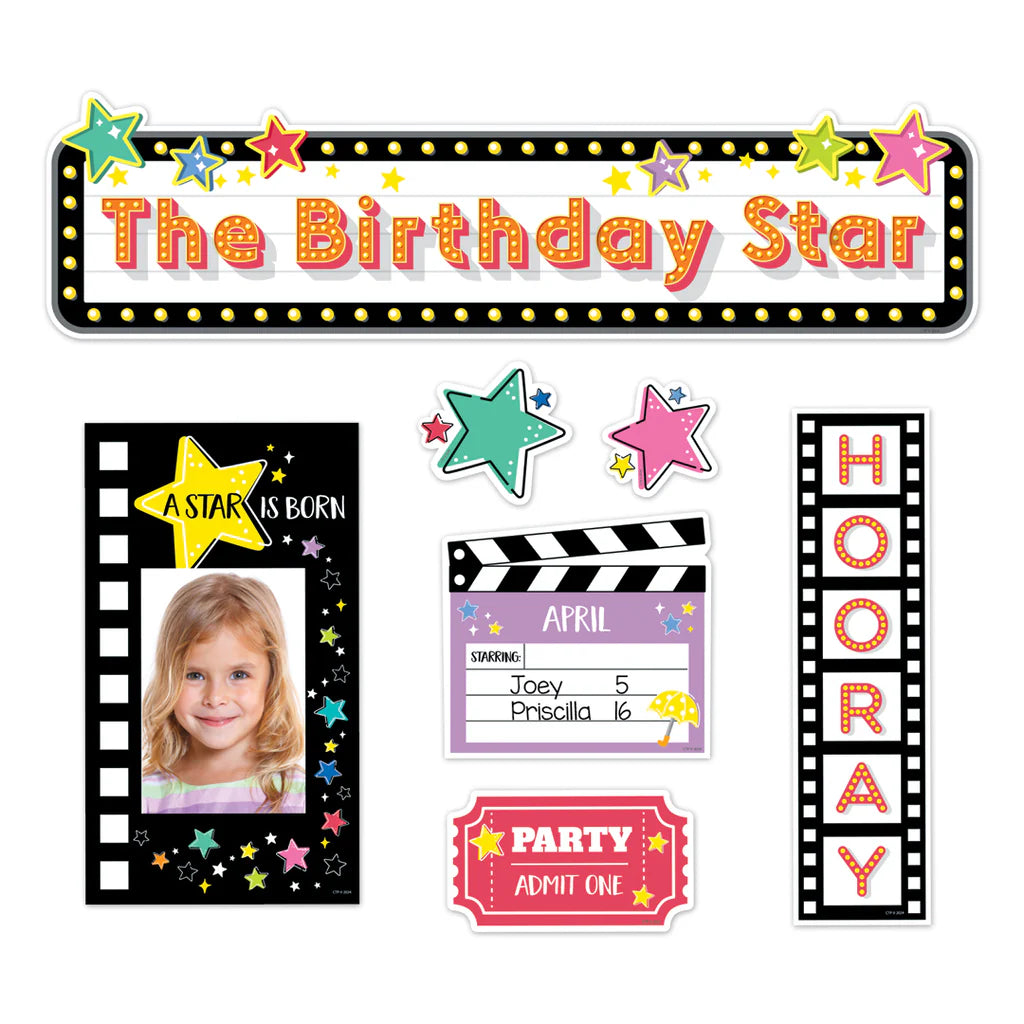 Star Bright Happy Birthday Mini Bulletin Board Set – McGregor's Teacher ...