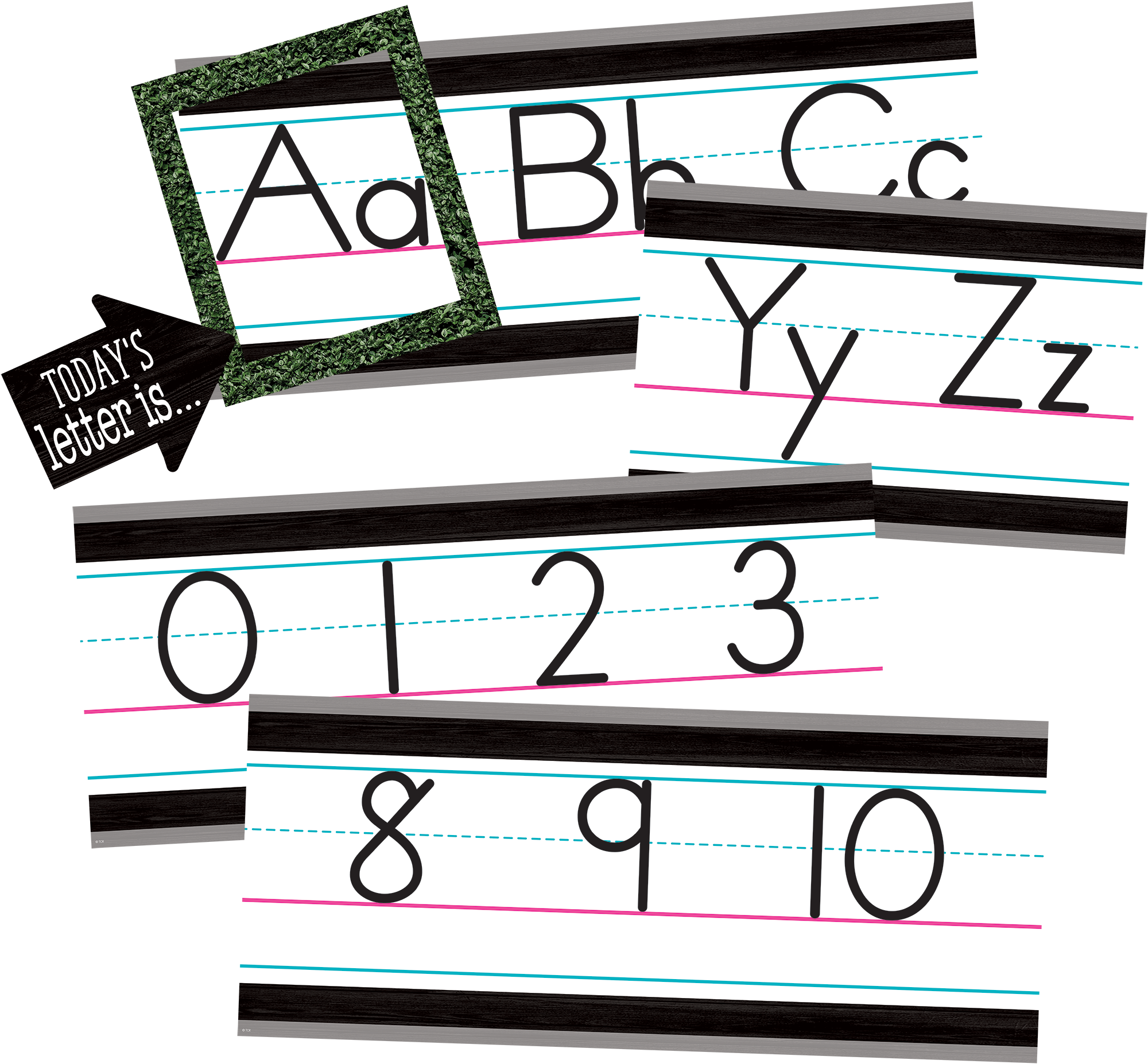 Modern Farmhouse Alphabet Line Bulletin Board – McGregor's Teacher Supplies