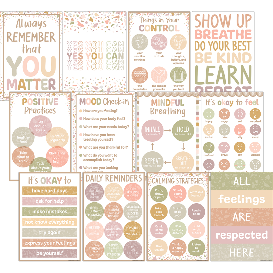 Terrazzo Tones Positive Practices Small Poster Pack – McGregor's ...