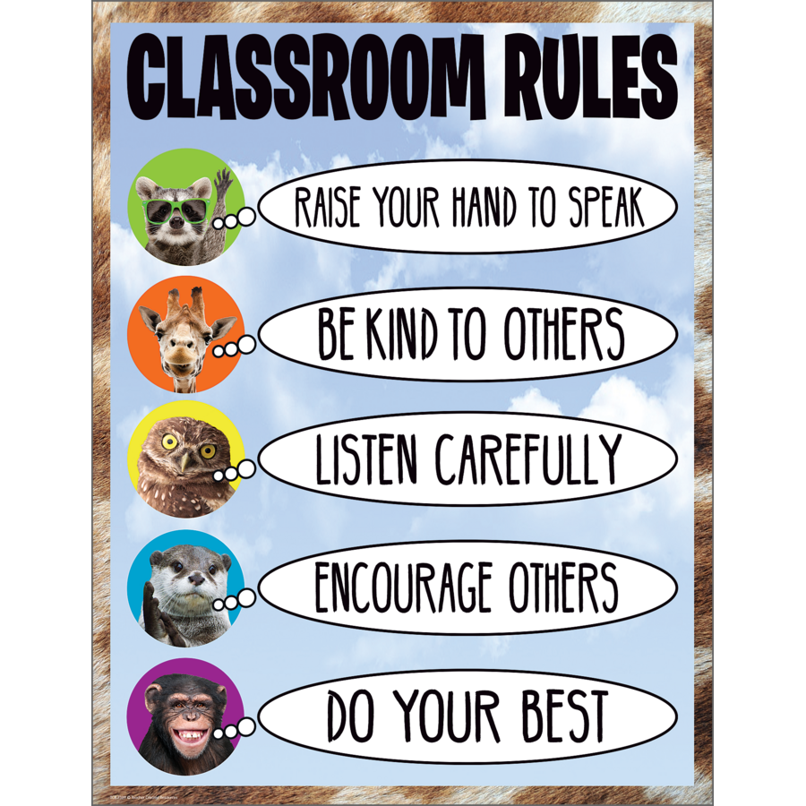 Go Wild Animals Classroom Rules Chart – McGregor's Teacher Supplies