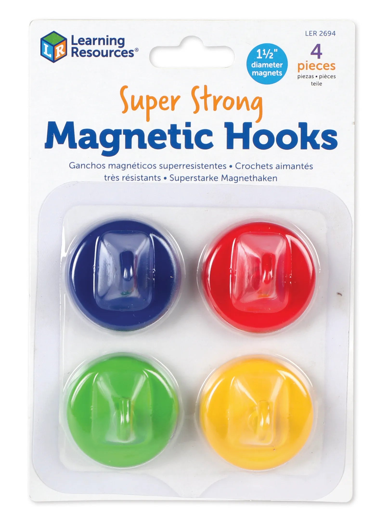 Super Strong Magnetic Hooks (Multi-Color) – McGregor's Teacher Supplies
