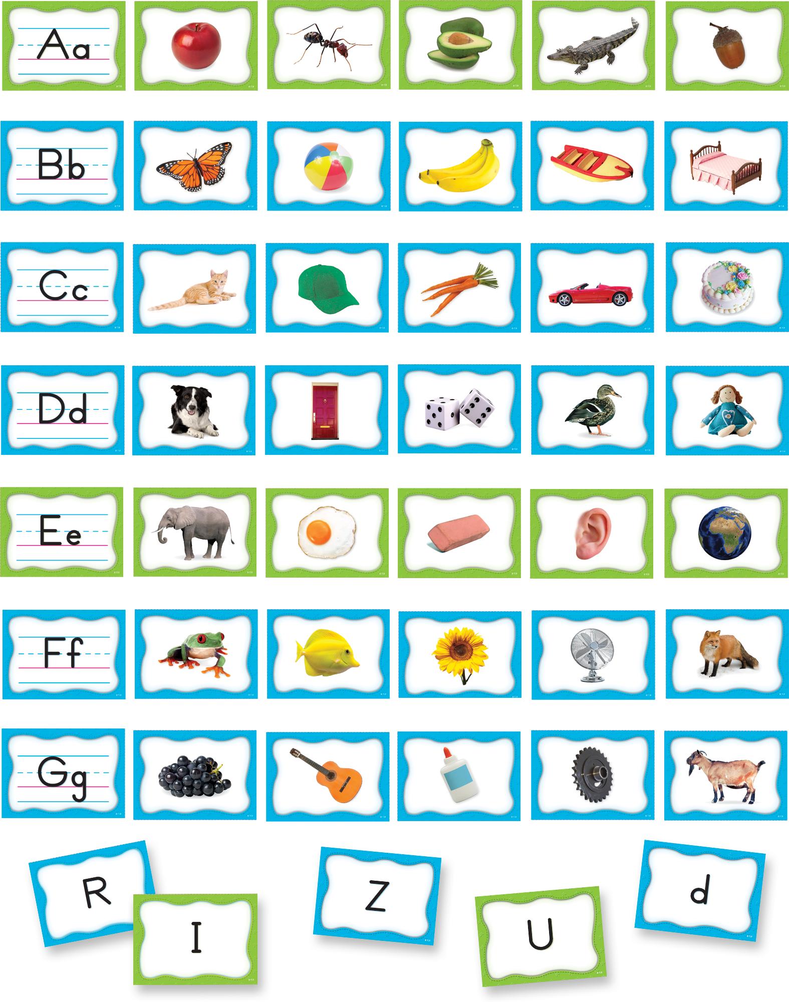 Alphabet Pocket Chart Cards – McGregor's Teacher Supplies